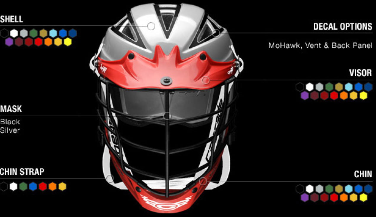 Customised Cascade Helmets - captain-lax.com